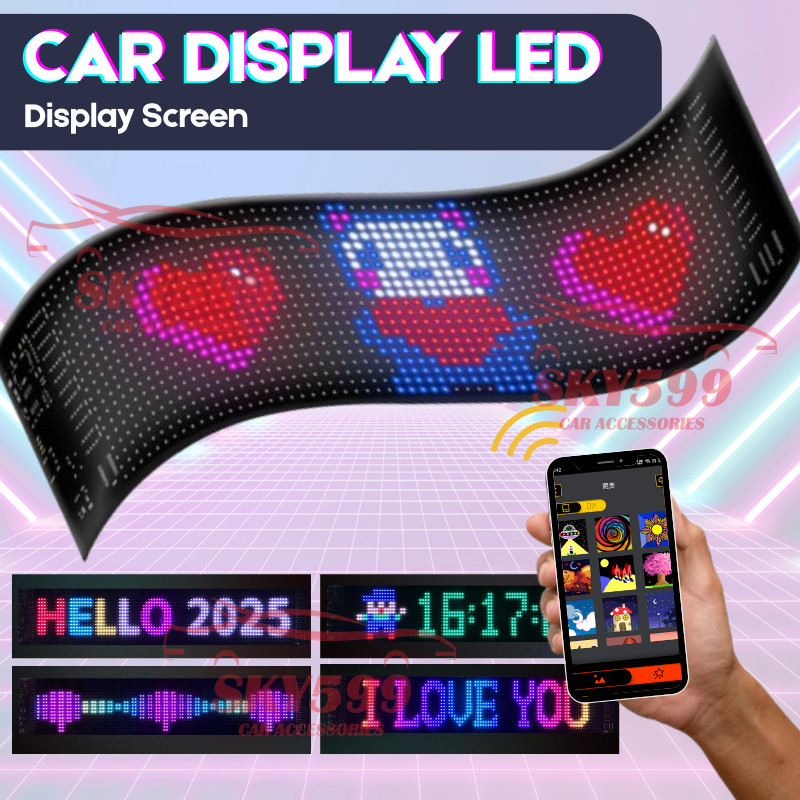 LED Matrix Pixel Panel Multilingual APP Programmable DIY Scrolling ...