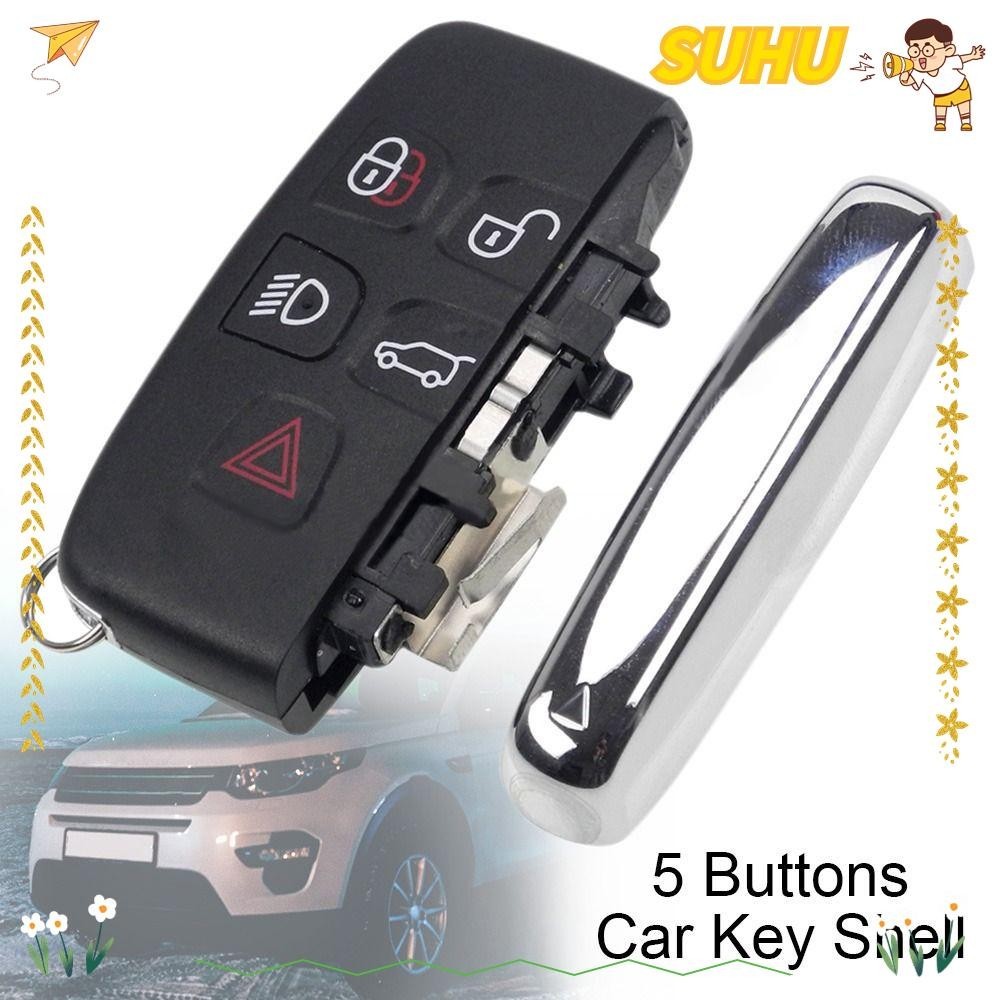 SUHU Remote Fob Cover, 5 Buttons ABS Car Key , Black Remote Key for ...