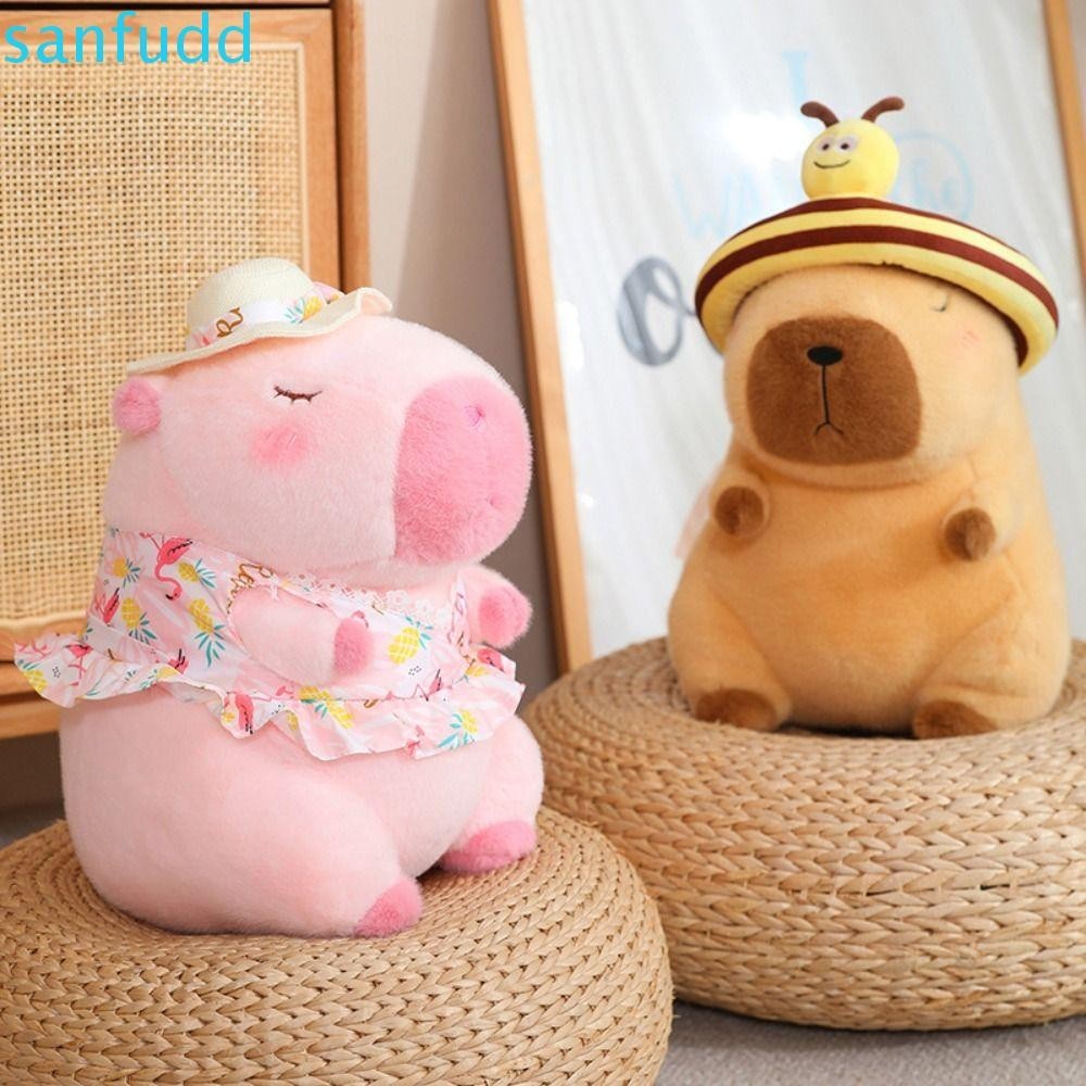 SANFUDD Capibara Anime Fluffty Toy, Cute Swimming Circle Sports ...