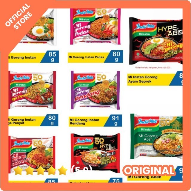 Indomie All Variants of instant noodles | Shopee Malaysia
