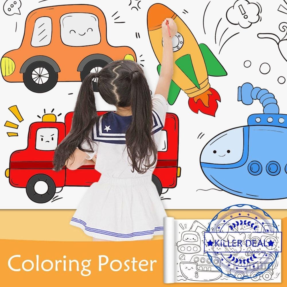 3m Kids Coloring Paper Roll Children Drawing Graffiti Kids Educational ... 3m Kids Coloring Paper Roll Children Drawing Graffiti Kids Educational ...