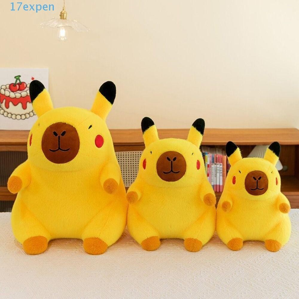 EXPEN Capybara Plush Toy, Cosplay PP Cotton Pikachu Capybara Stuffed ...