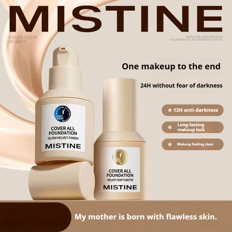 Mistine Little Blue Shield Liquid Foundation Mistine 蜜丝婷小蓝盾粉底液 Long ...