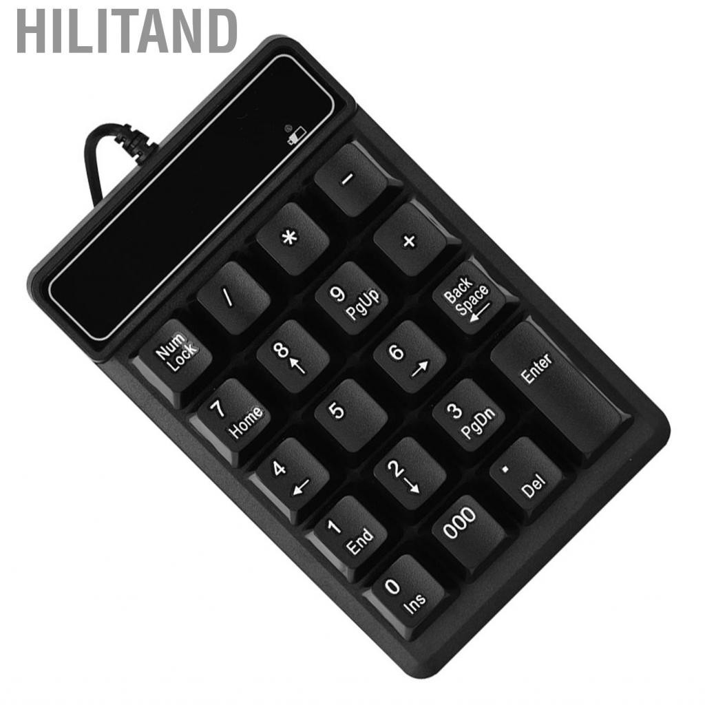 Hilitand 1.5M / 5FT USB Numeric Keypad Wired 19 Keys Number Pad ...