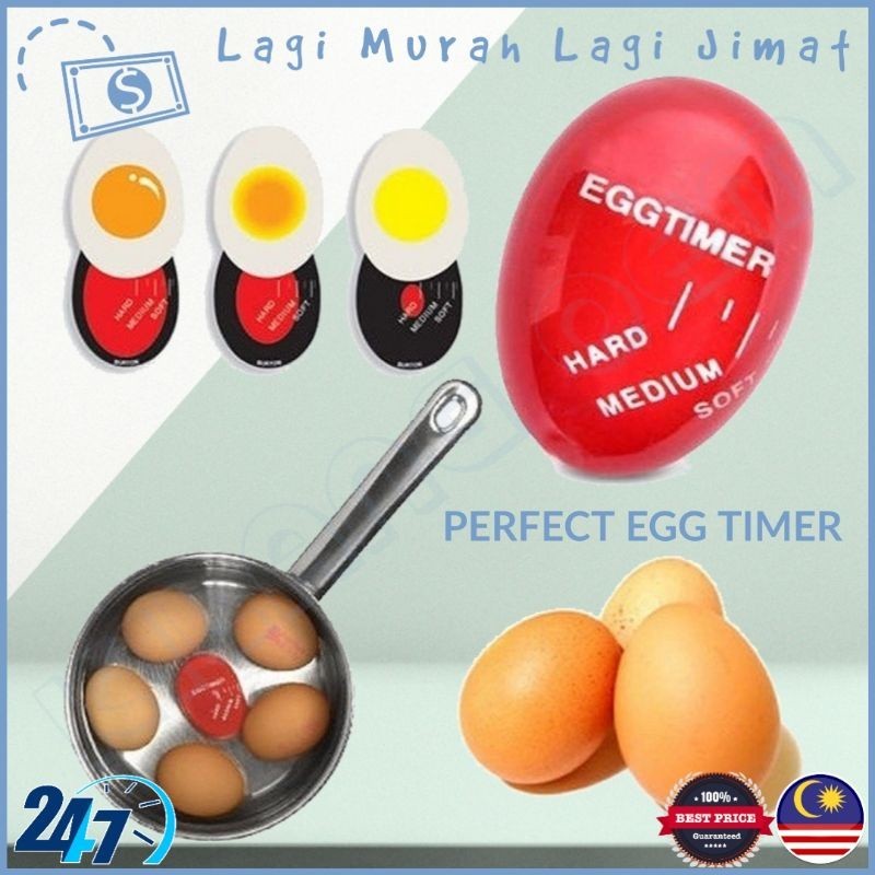 Pemasa Memasak Rebus Telur Berubah Warna Sempurna Sederhana Lembut ...