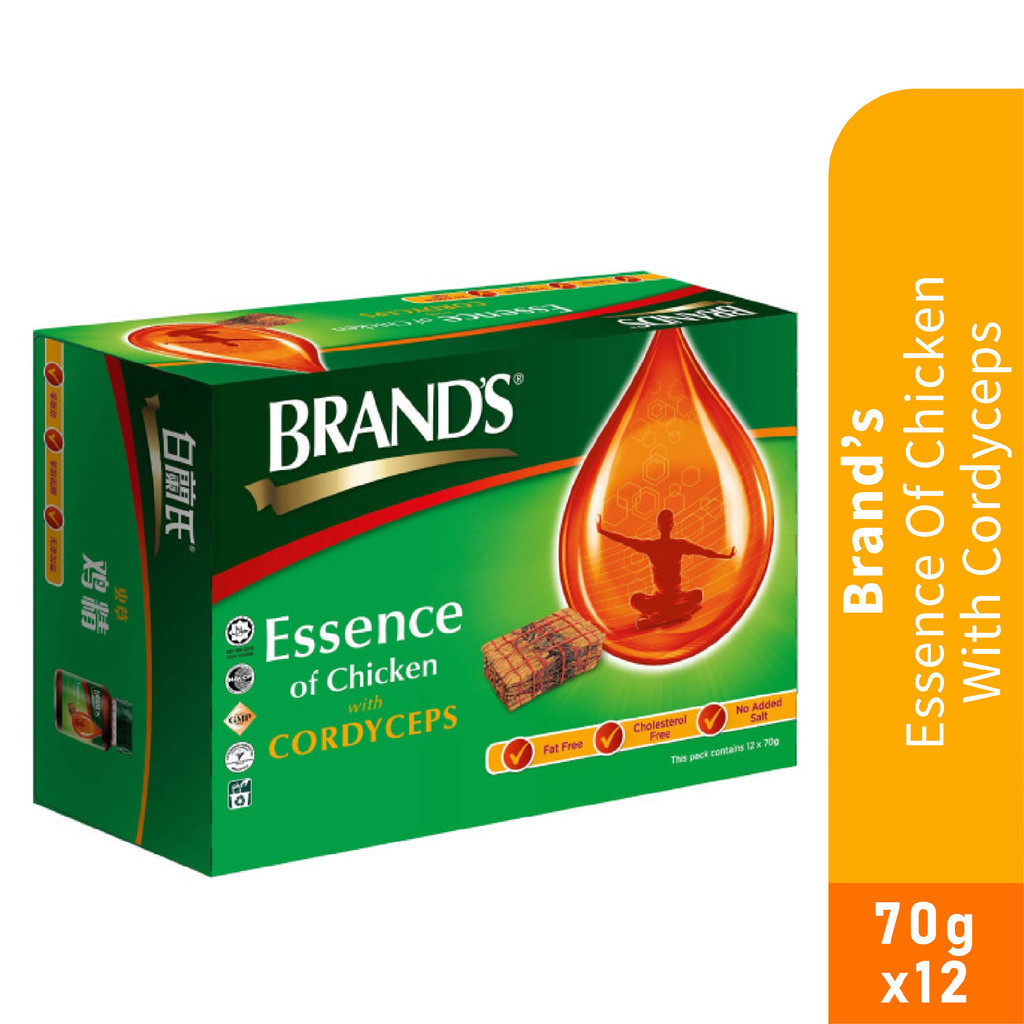 BRANDS Essence of Chicken with Cordyceps 70g X 12's with High Protein ...
