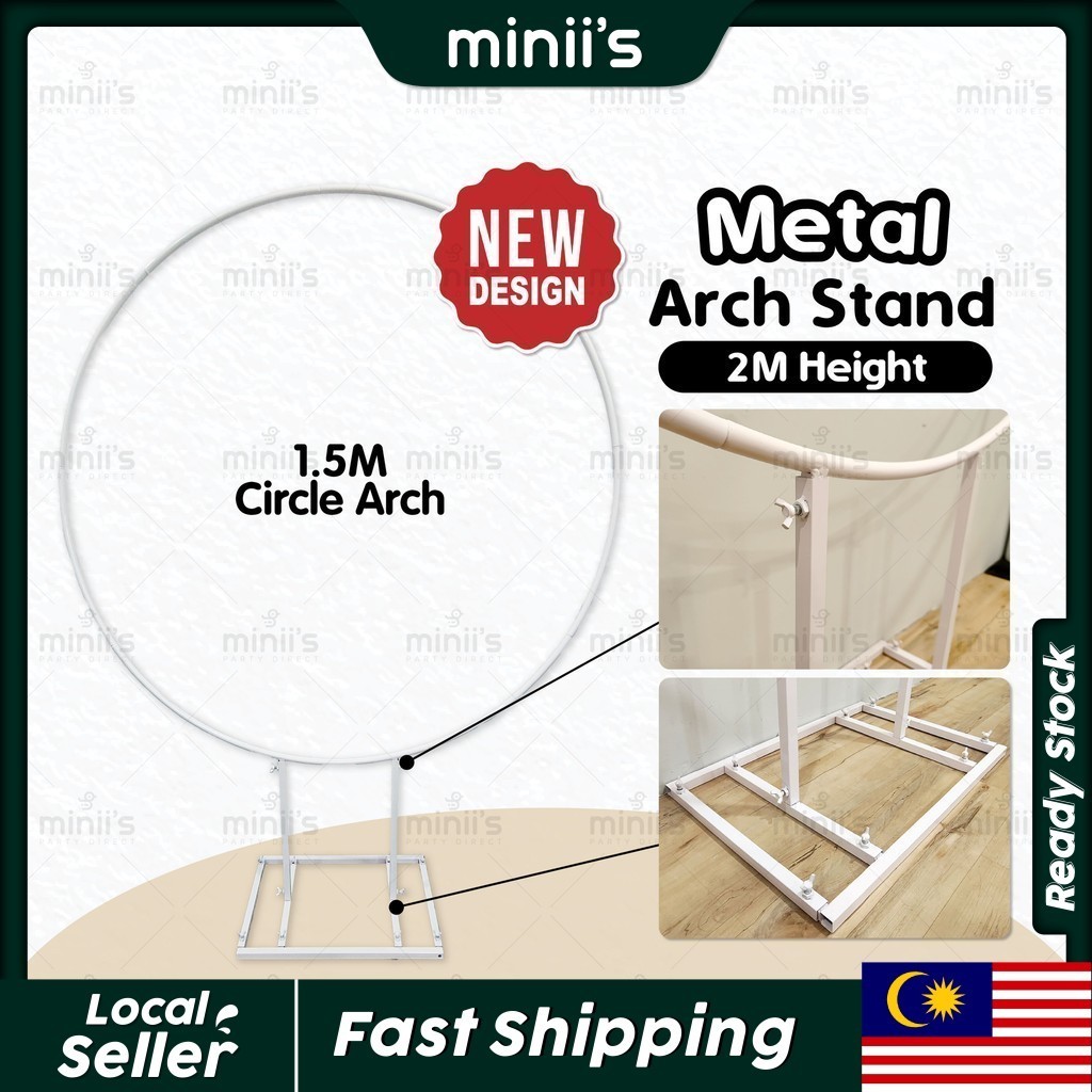 MINIIS Circle Arch Round Arch High Stand Backdrop Wedding Decoration ...
