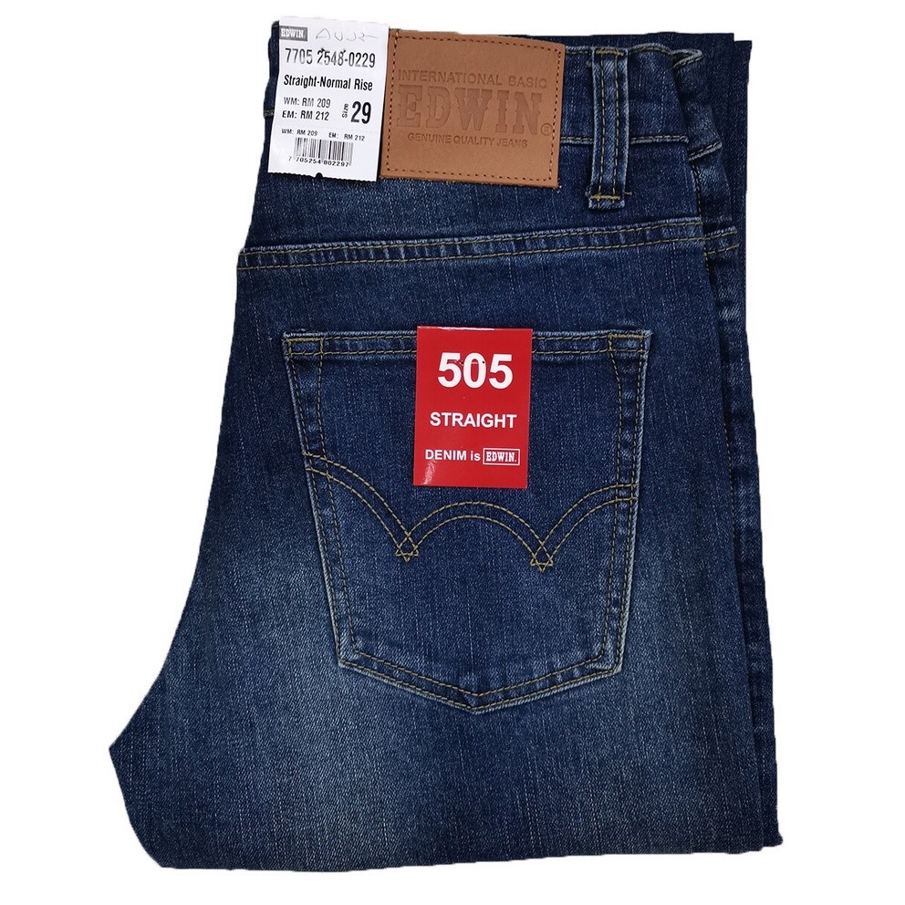 ORIGINAL EDWIN JEANS 505 (7705 2548) (STRAIGHT CUT) LATEST DESIGN BULAN ...