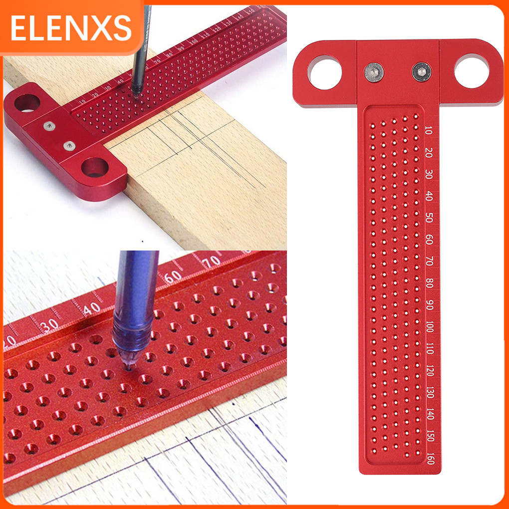 Ruler Woodwork Hole Marking Gauge Positioning Woodworking T-Shape DIY ...