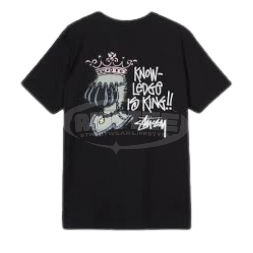 STUSSY KNOWLEDGE IS KING - BLACK | Shopee Malaysia