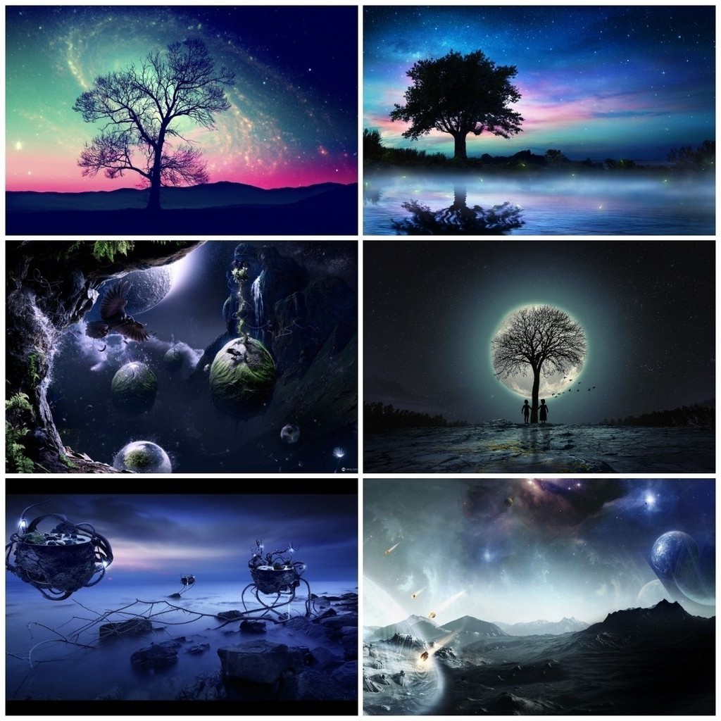 Aquarium background sticker Fish tank HD custom 3D waterproof aquascape ...