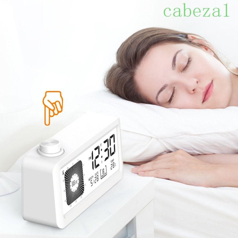 CABEZA Electronic Alarm Clock, Silent Large screen 60 Minute Visual ...