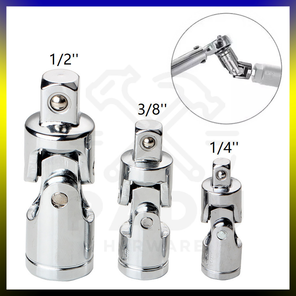 CR-V Joint Adapter Swivel Flexible Joint Ball Socket Drive 1/4'' 3/8 ...