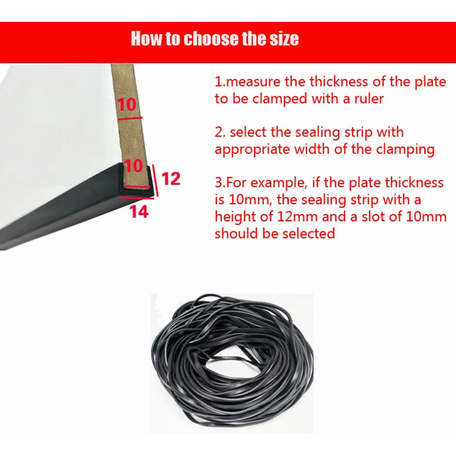 1M U-Shaped Rubber Sealing Strip: pelindung Edge hiasan dan perisai ...