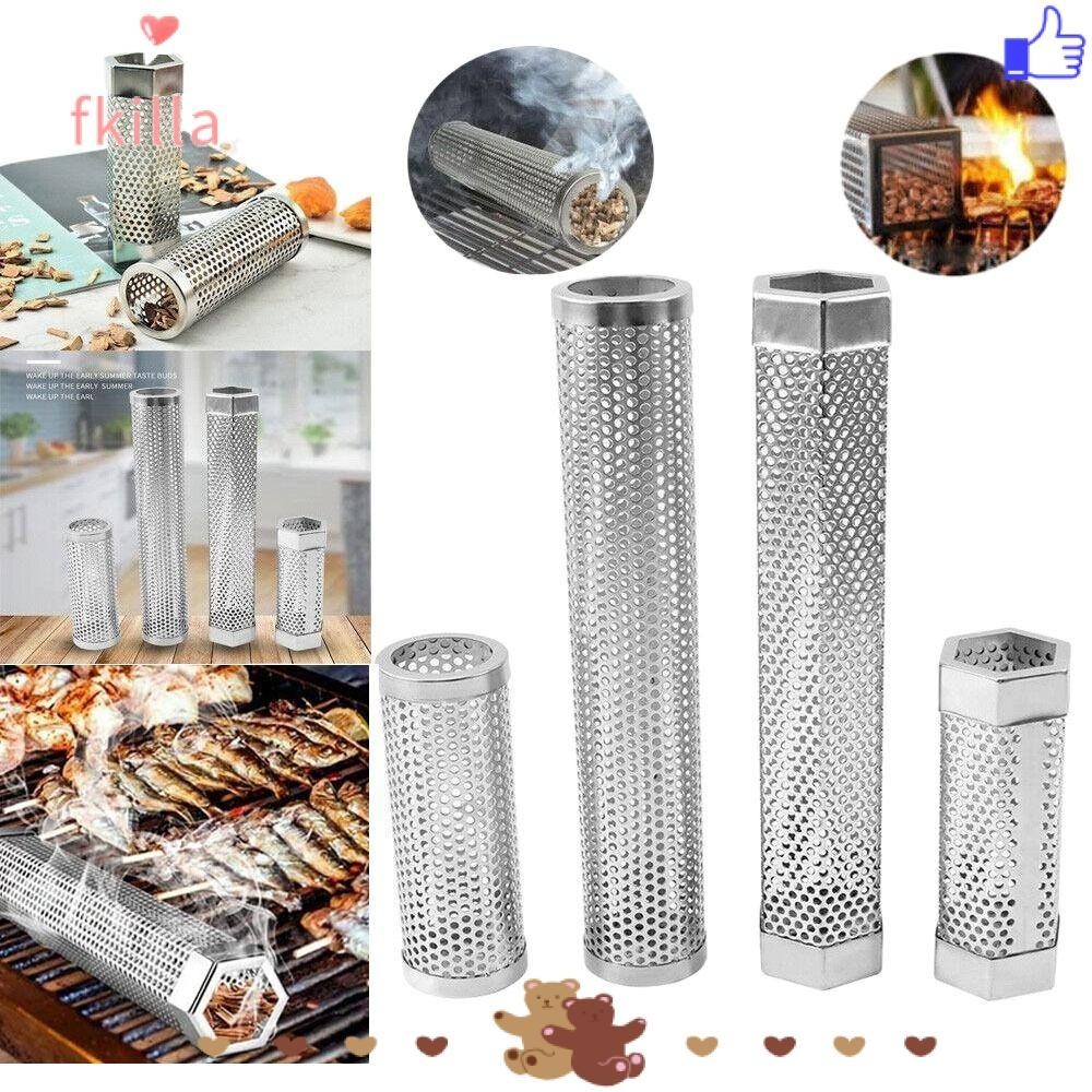 FKILLA1 Stainless-Steel Mesh Outdoor Pellet Smoker Filter Gadget ...