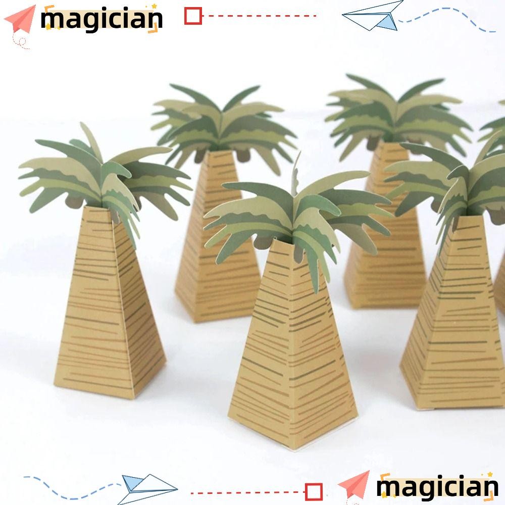 MAGIC 10pcs Chocolate Sweet Treat Boxes, Coconut Palm Tree Creative ...