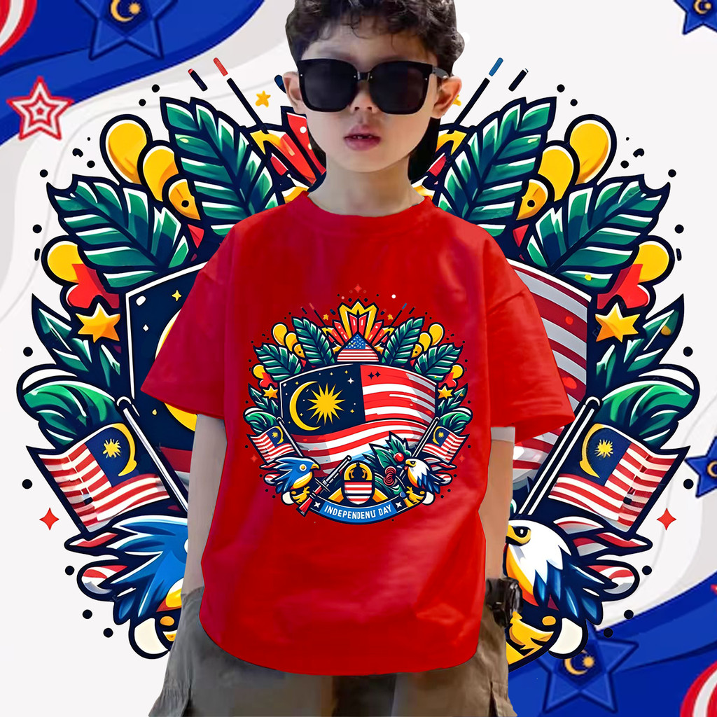 Saya Anak Malaysia Kids Tshirt Hari Merdeka I Love Malaysia Round Neck ...