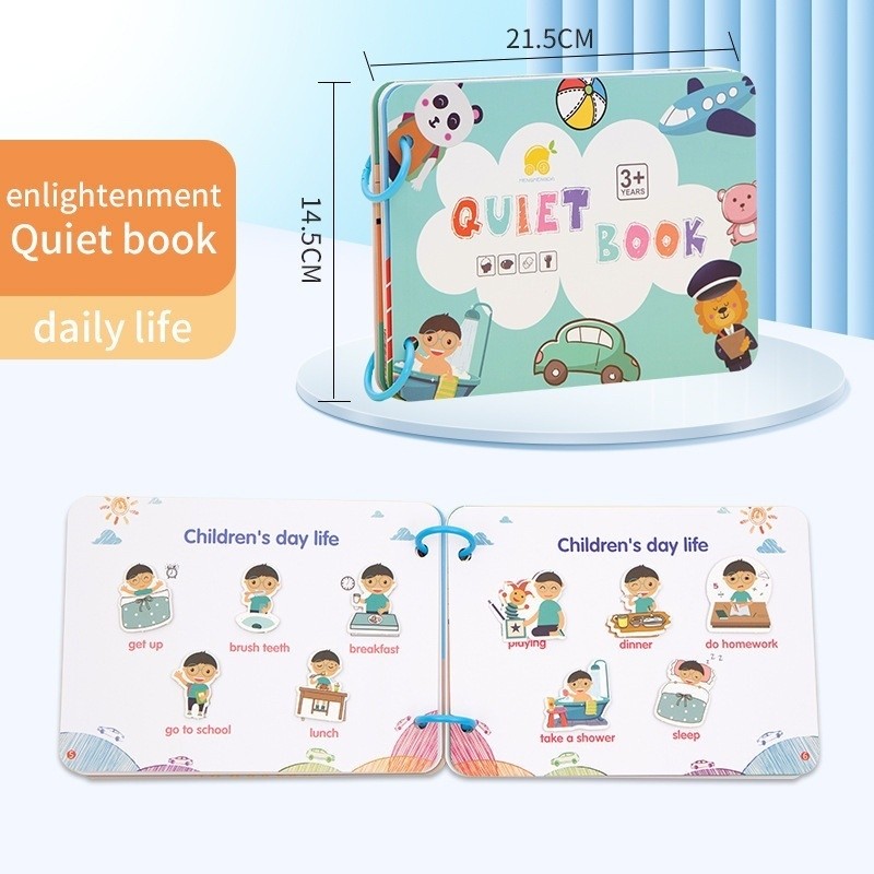 Children's Learning Book Worksheet/ Busy Book Quiet Book/ Activity Book ...