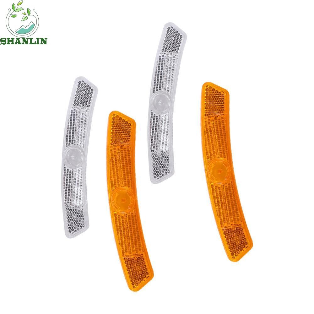 SHANLIN Spoke Reflector Plastic Vintage Clip Safety Warning Wheel Rim ...