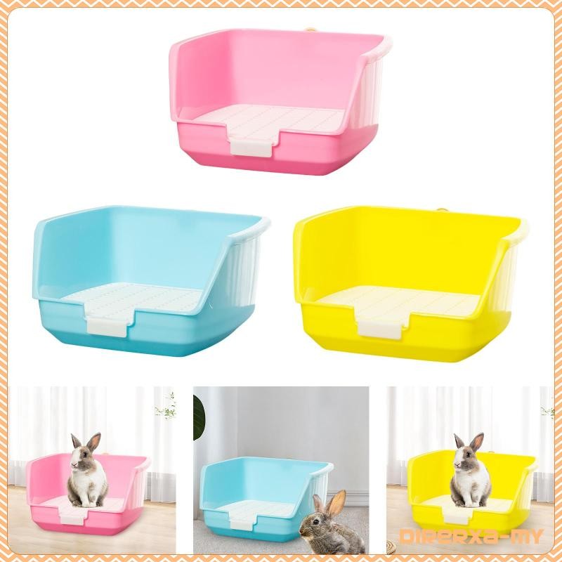 [DirerxaMY] Pet Toilet Bedpan with Detachable Tray, Pee Pan Tray Corner ...