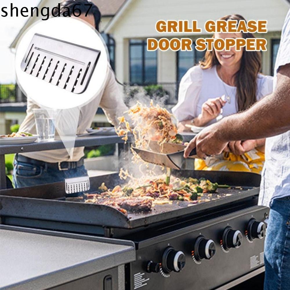 SHENGDA Grill Grease Trap Blocker, Anti-Clogging Design Double-Sided ...