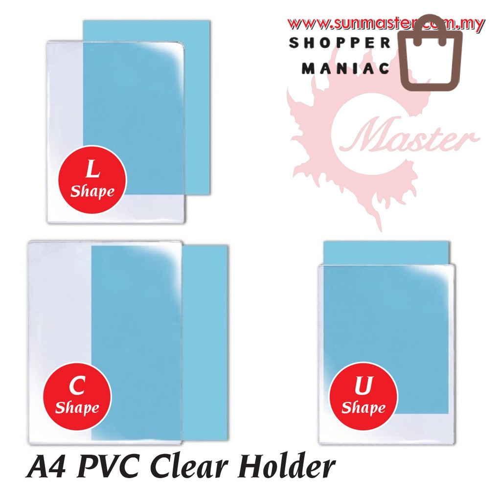A4 L Shape / U Shape / C Shape PVC Clear Holder (1s) | Shopee Malaysia