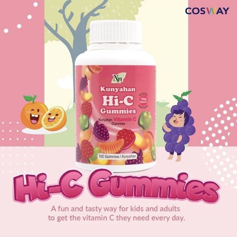 COSWAY Nn Hi-C Gummies Vitamin C (100 Gummies) | Shopee Malaysia