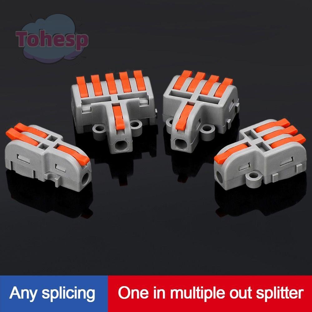 TOHESP Wire Connector, Mini Compact Quick Terminal Block, Quick ...