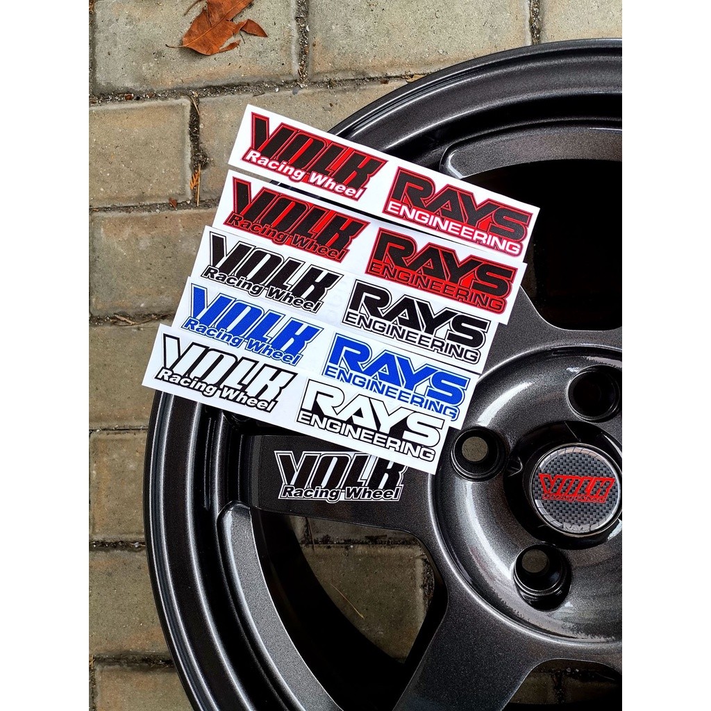 Rim Sticker Rays Volk Rays Te37 1set(8pcs)/Te37 Auto Options Sticker ...