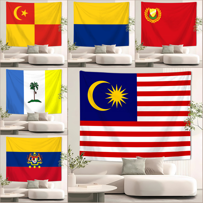 Bendera Malaysia&Bendera Negeri&Flag Malaysia polyester tapestry ...