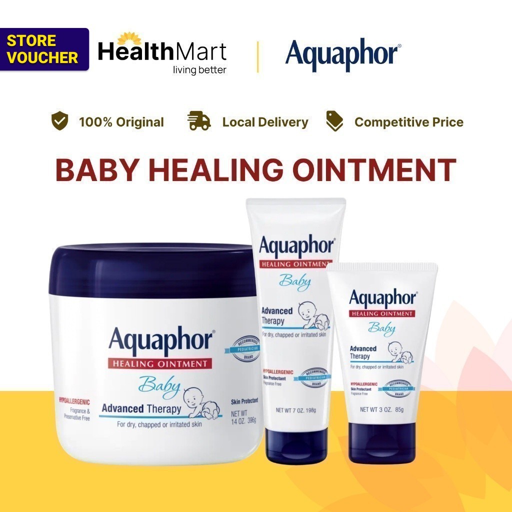 [SG] Aquaphor Baby Healing Ointment - For Baby Chapped Skin, Diaper ...
