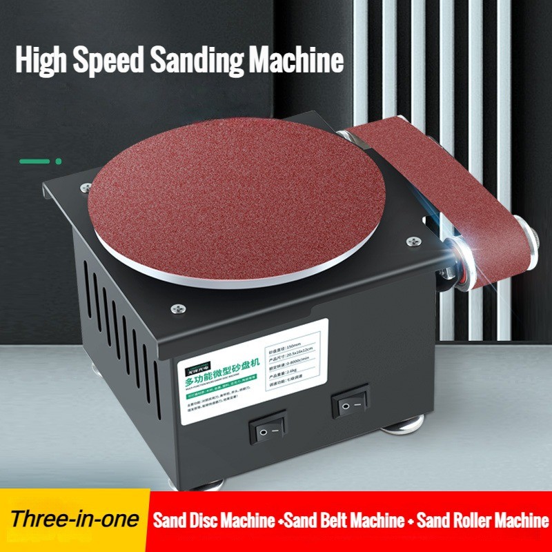 3-In-1 Small Electric Sanding Machine Household DIY High Speed Orbital ...