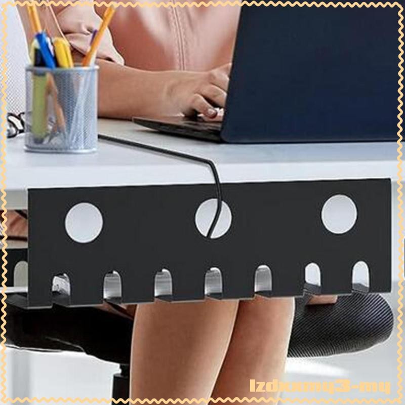 [LzdxxmyfeMY] 2x Wire Organizer Cable Tray under Desk Cable Rack for ...