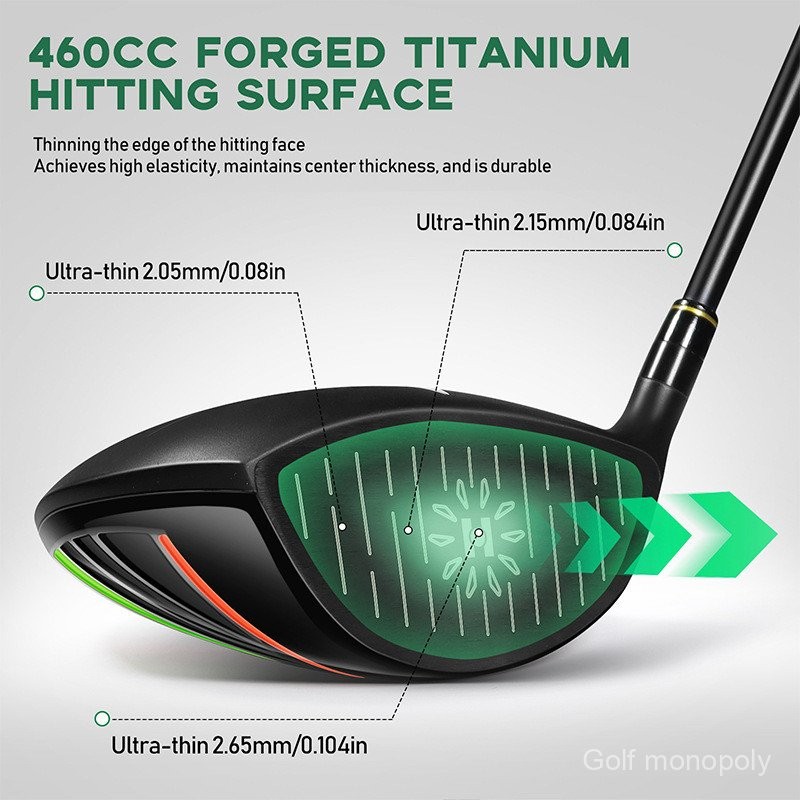 HUAEN Kelab Golf Lelaki No. 1 Kayu aloi titanium No. 1 Kayu Golf Lelaki ...