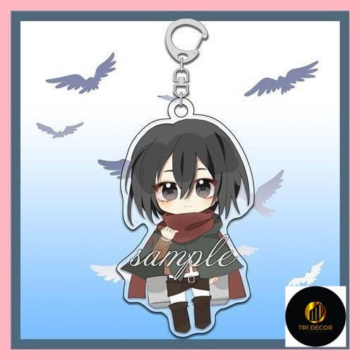 Titan Eren Jaeger Carla Jaeger Mikasa Attack Keychain · Ackerman Armin ...