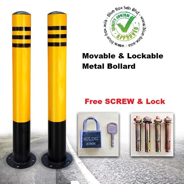 Metal Bollard Removable Heavy Duty Metal Bollard Post Size: Heights ...
