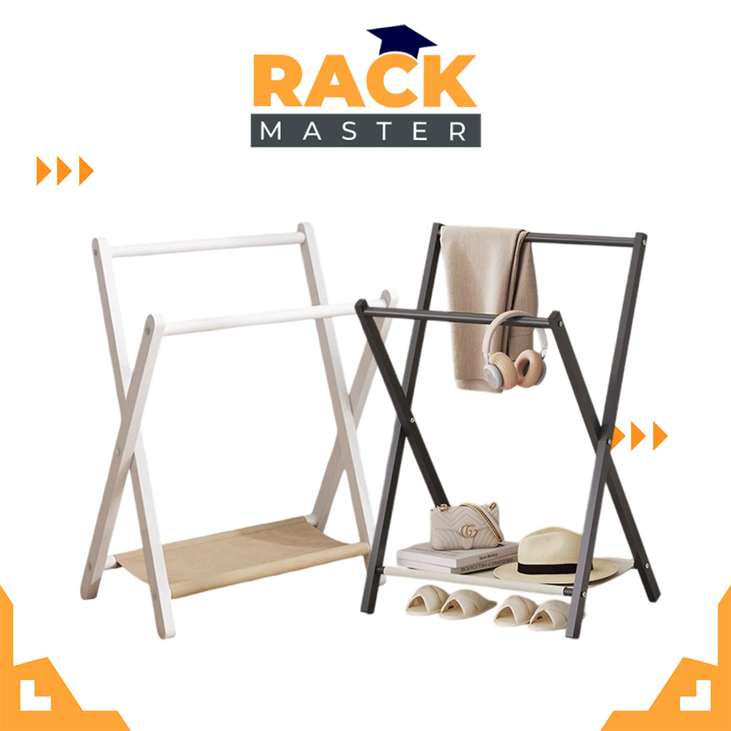 𝗥𝗔𝗖𝗞 𝗠𝗔𝗦𝗧𝗘𝗥 Floor-Standing Clothes Drying Rack Simple Space-saving ...