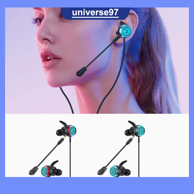 PING Wired In-ear Gaming Headset With Mic Stereo Bass Gaming Earphone ...