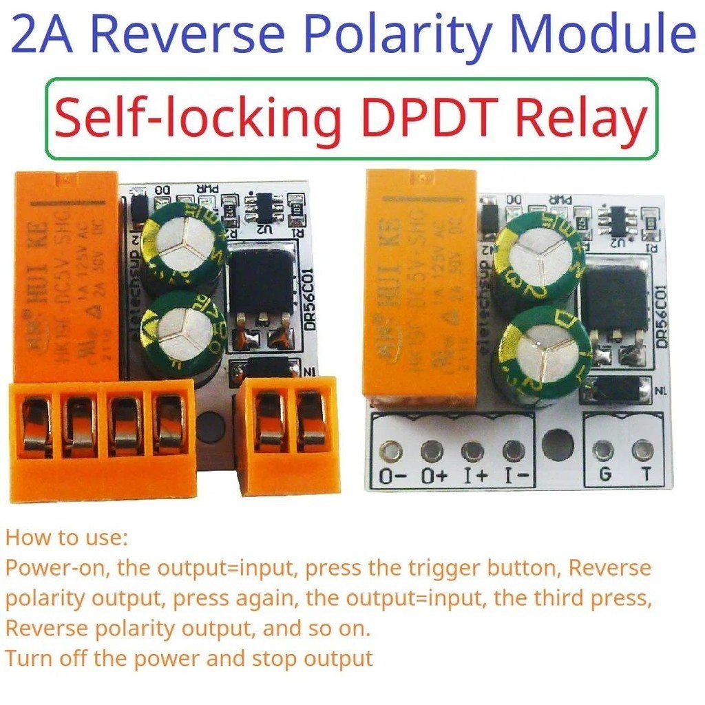 2A Pluggable Terminal Motor Forward Reverse Self-locking Controller DC Polarity Reversal Circuit ...