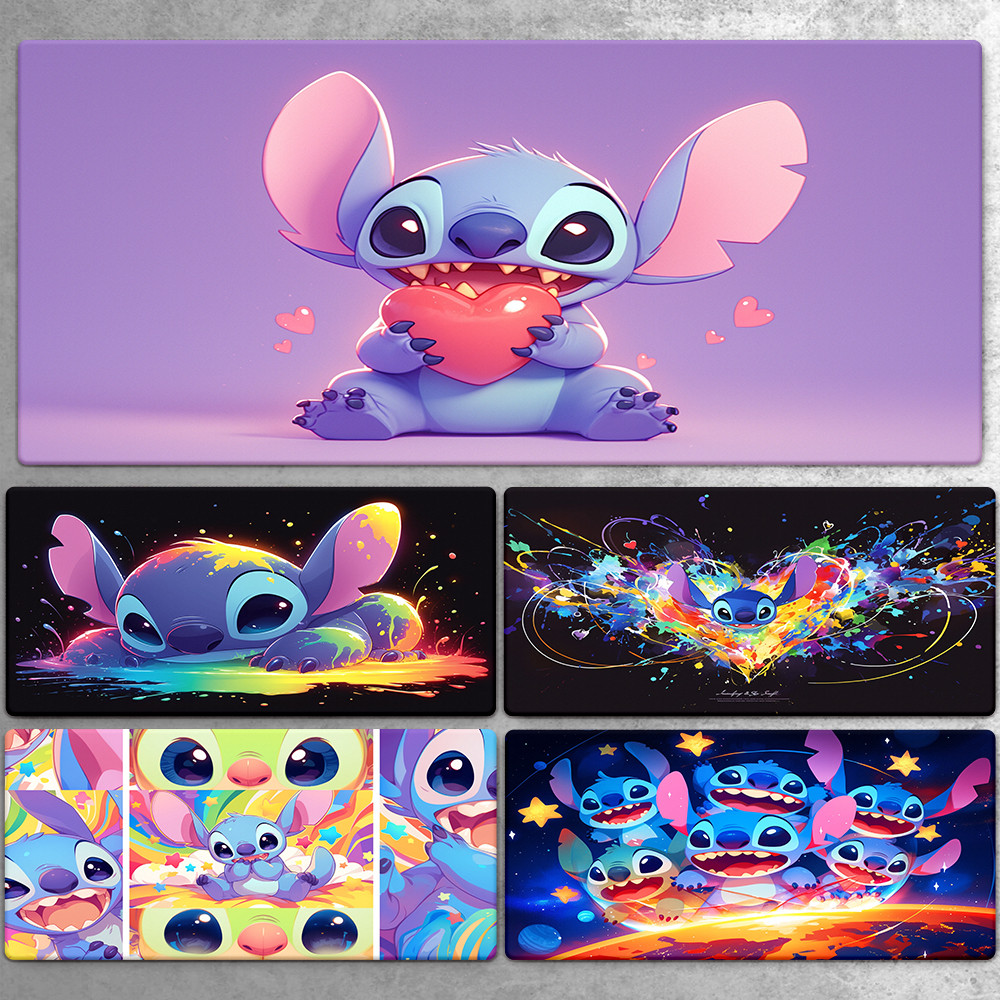 Lilo Stitch Cartoon HD Printing Gaming Mousepad Computer Lock Edge ...