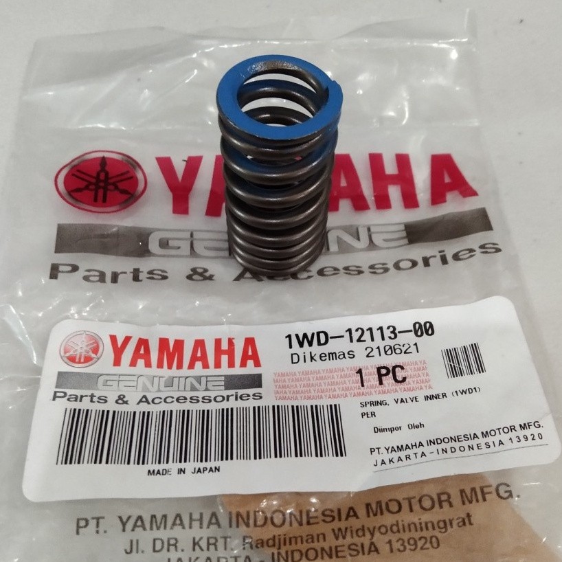 1wd-12113-00 PER VALVE SPRING VALVE R25, MT25 ORIGINAL YAMAHA ORIGINAL ...