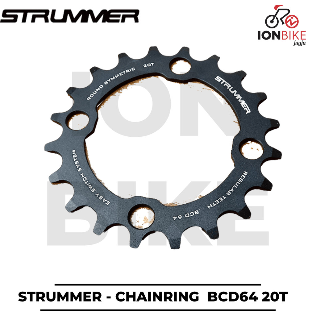 Chainring Strummer 20T BCD 64 Alloy Chain Ring Crank MTB BCD64 Triple ...