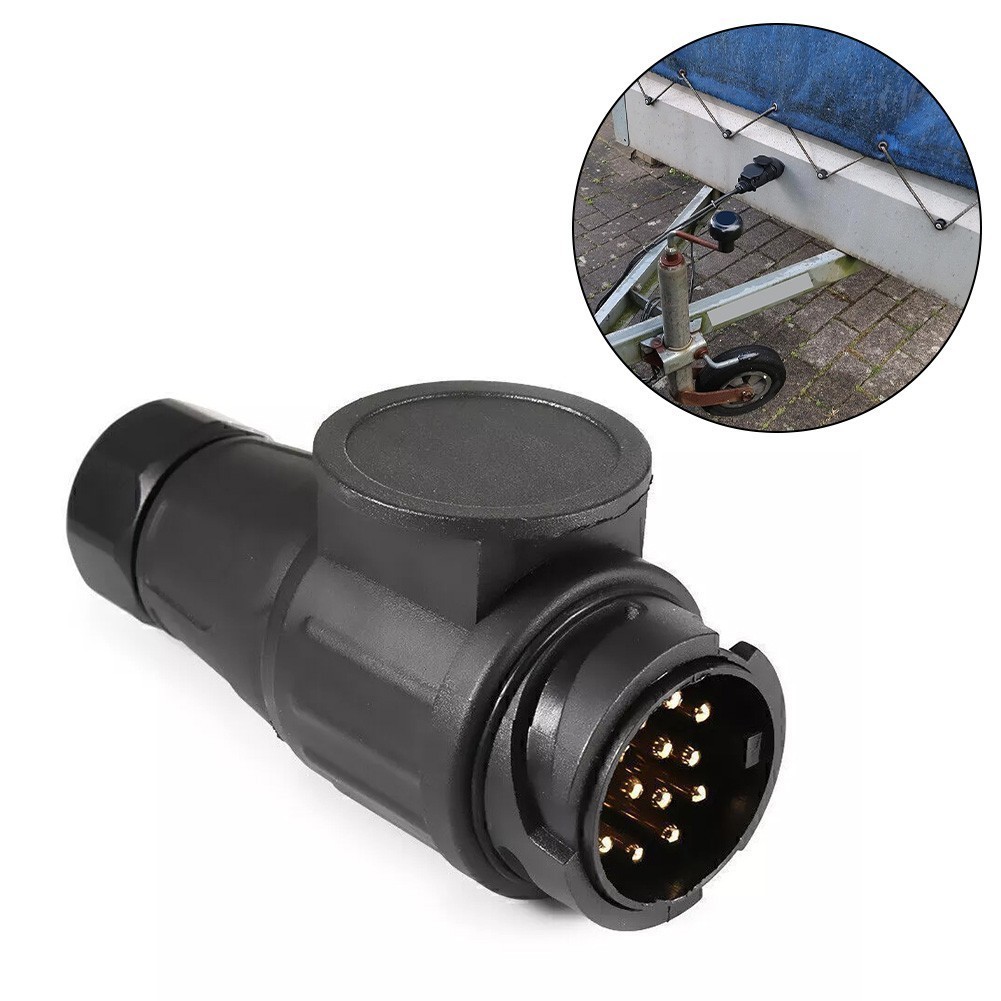 13 Pin Trailer Caravan Plug 12V Towing Connector Caravans Socke for ...