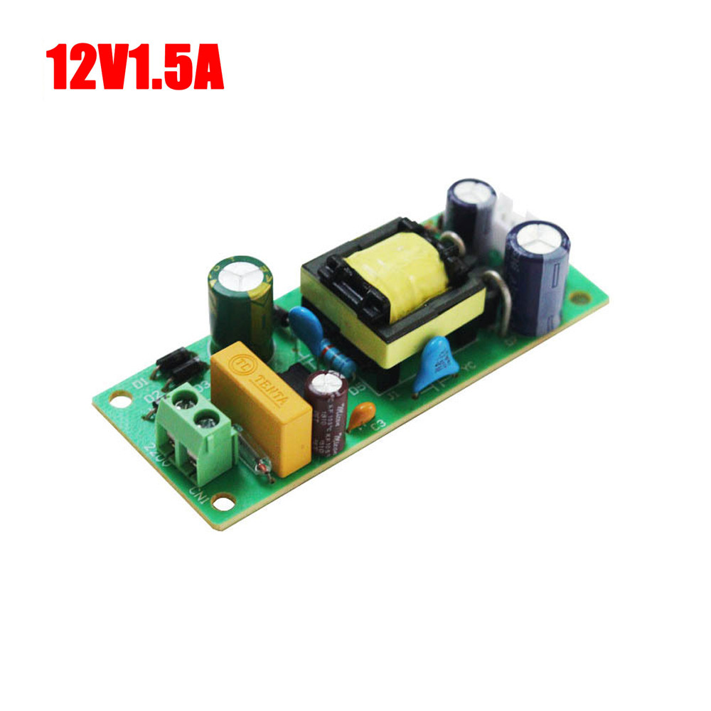 DC12V 1.5A Switching Power Supply Board AC110-240V to 12V Buck Power ...