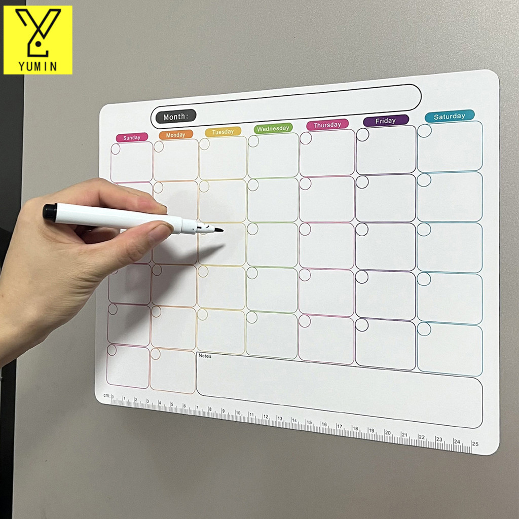 Magnetic Whiteboard Erasable Monthly/Weekly Planner Calendrer Daily To ...