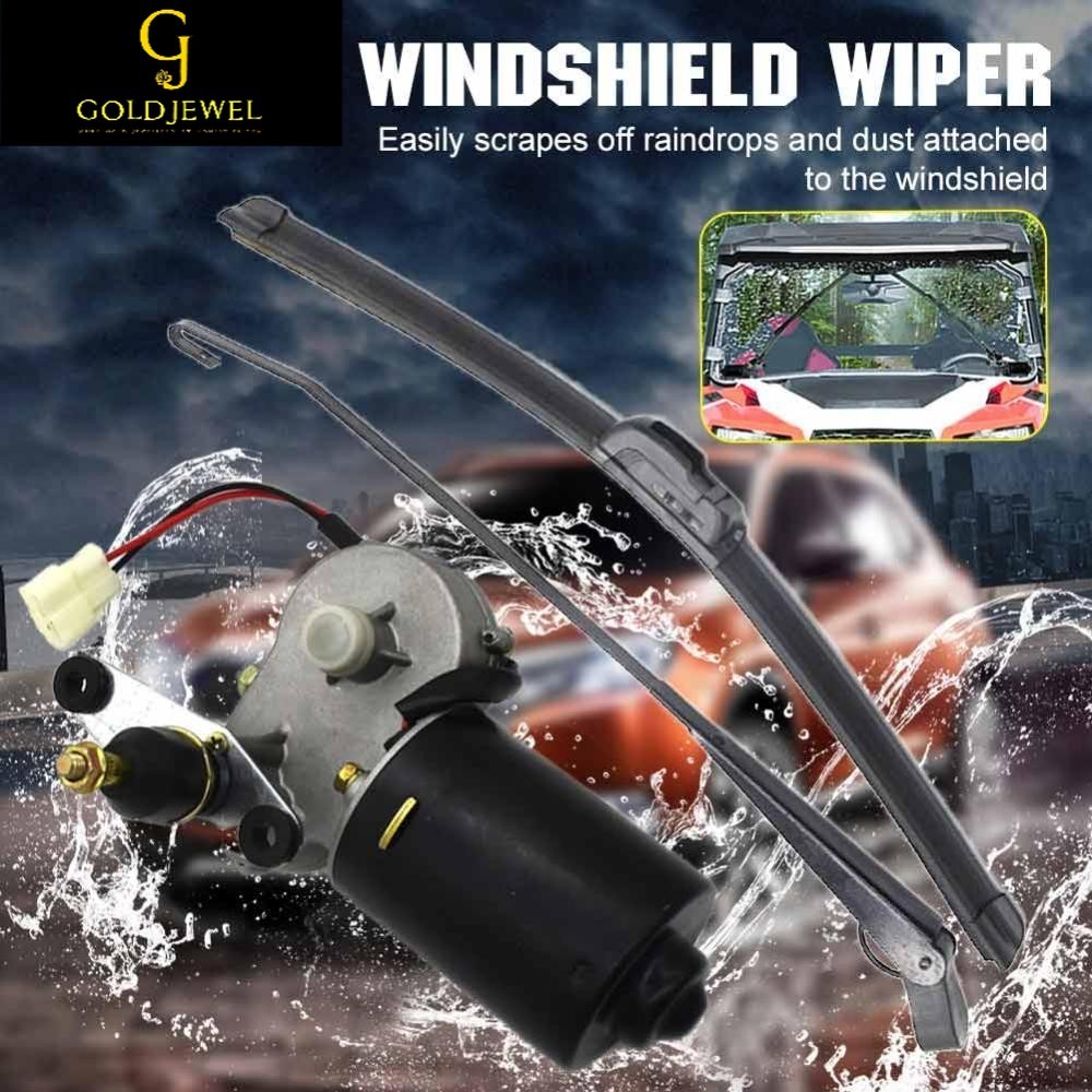 [MJ] 12V Electric Windshield Wiper Motor UTV Kit for Polaris Ranger ...