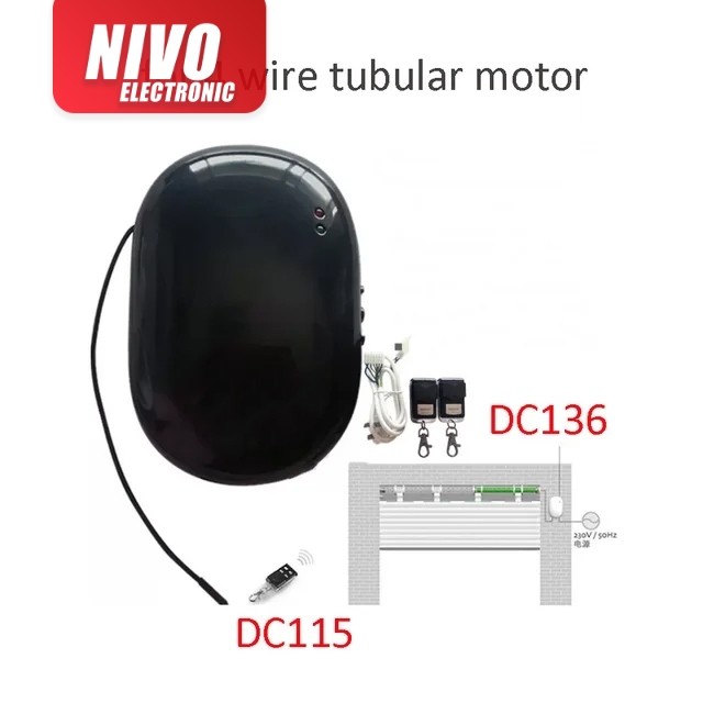 433MHz Motor Rolling Shutter Door Receiver Universal Built-in Tubular ...