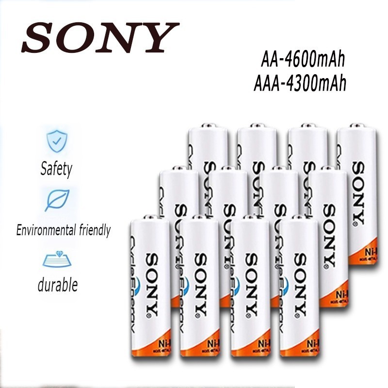SONY AA AAA Rechargeable Battery 1.2V 4300mAh 4600mAh Ni–MH Genuine ...