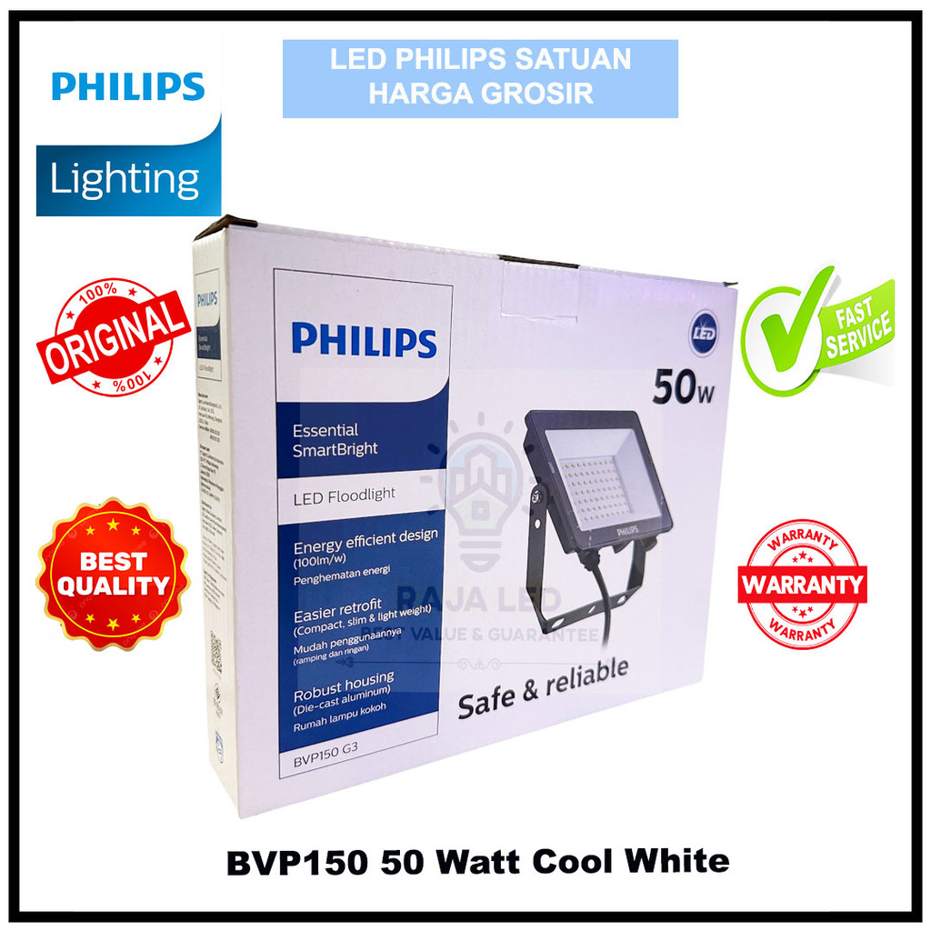 PHILIPS BVP150 50W 220V SWB LED Flood Light - IP65 Outdoor Spotlight ...