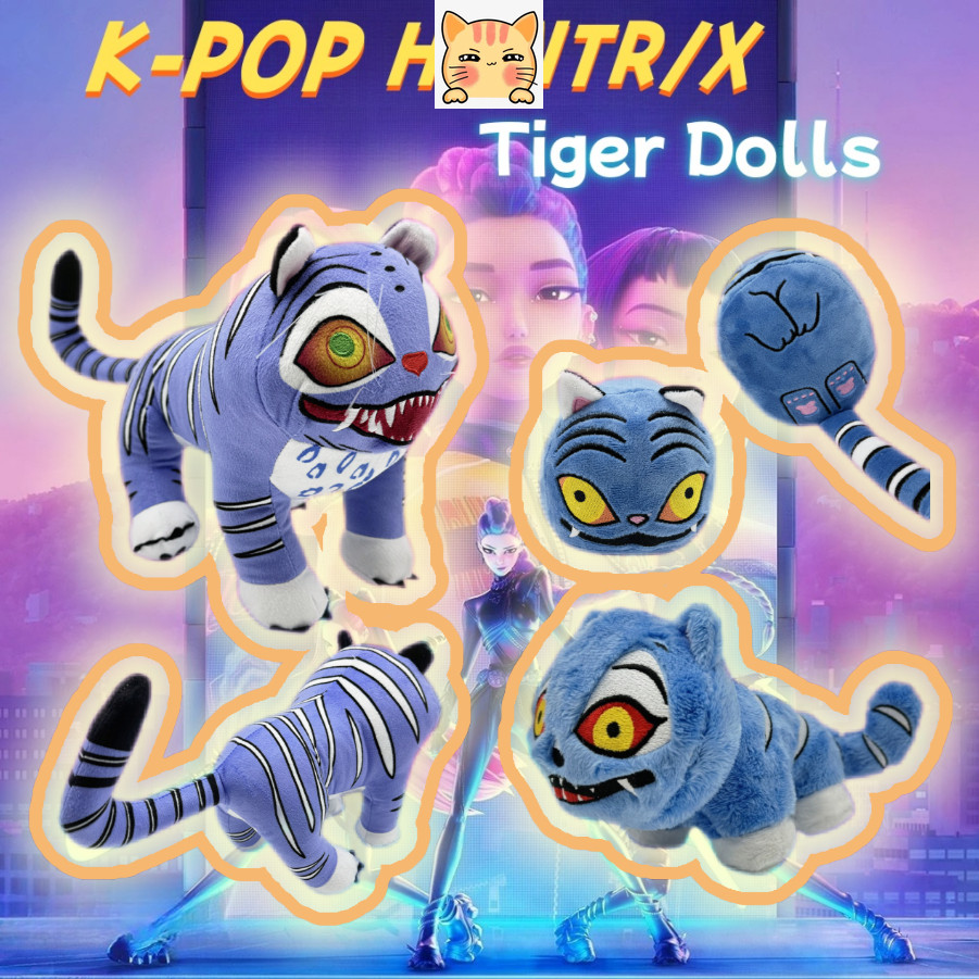 BCT K-POP Demon Hunters Plush Kpop Demon Hunters Derpy Tiger Plush Toys ...